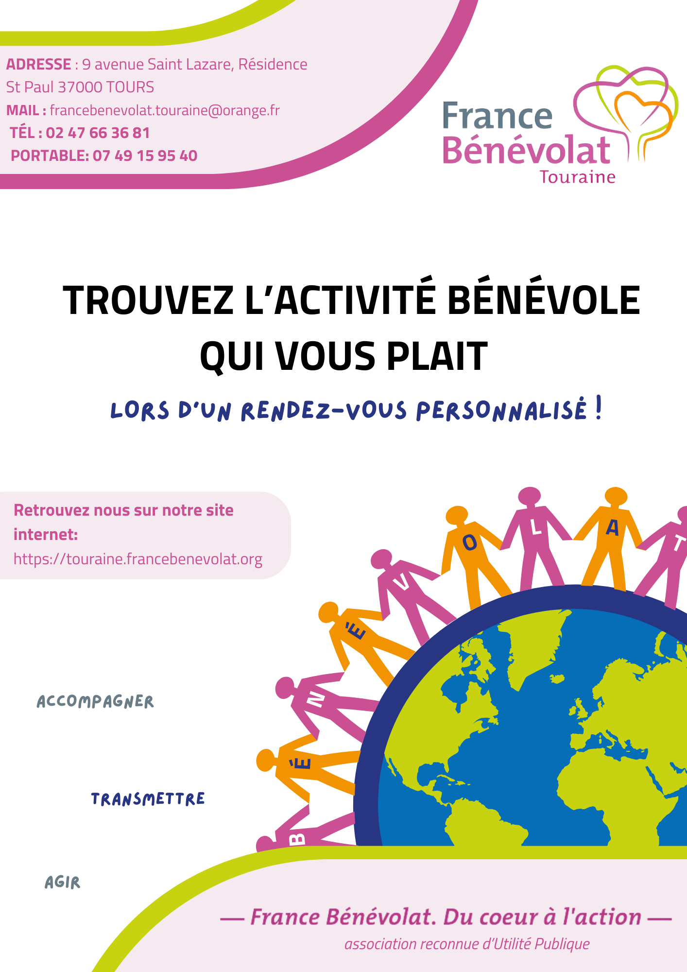 Bienvenue sur le site France Bénévolat Touraine ! | Le site local du ...